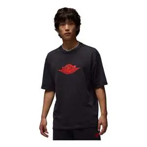 JORDAN Rare Air T-shirt 'black Red - Black/chile Red