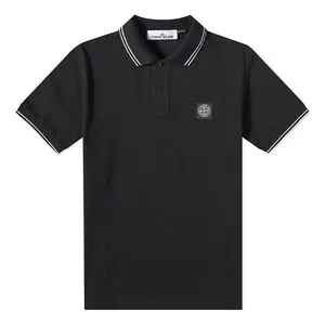 Stone Island Patch Polo Shirt - Black
