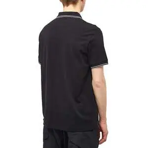 Stone Island Patch Polo Shirt - Black
