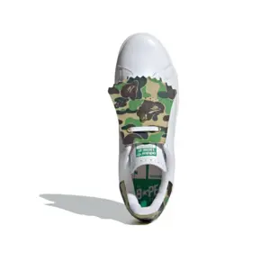 Adidas X A Bathing Ape Stan Smith Golf 'cloud White Green - Cloud White/cloud White-green
