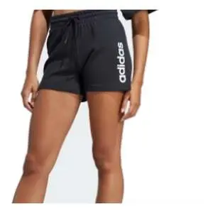 Adidas Essentials Linear French Terry Shorts - Black/white