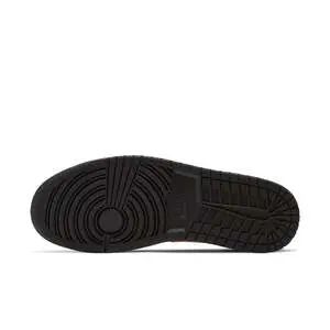 JORDAN Air 1 Mid Pink Shadow Sneakers - Black/hot Punch/white