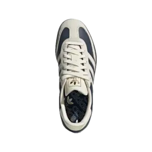 Adidas Samba Lace-up Sneakers - Night Indigo/cream White/gold Metallic