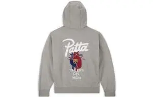 Nike Fc Barcelona X Patta Solo Swoosh Hoodie 'grey - Grey/multi-color