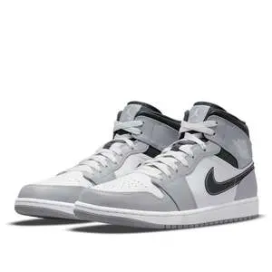 JORDAN 1 Mid Sneakers - Light Smoke Grey/white/anthracite