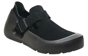 BIRKENSTOCK Reykjavik Nubuk Leather Mary Jane Style Shoes - Black