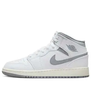 JORDAN Air 1 Mid Sneakers - White/gray