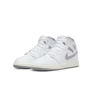 JORDAN Air 1 Mid Sneakers - White/gray