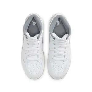 JORDAN Air 1 Mid Sneakers - White/gray