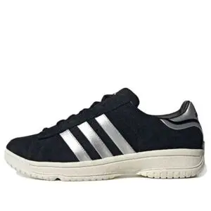 Adidas X Atmos Campus Supreme Sneakers - Core Black/silver Metallic/off White