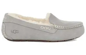 UGG Ansley Suede Moccasin Slippers - Grey