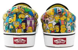 VANS The Simpsons X Comfycush Slip-on 'springfield' Sneakers - Yellow/white