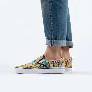 VANS The Simpsons X Comfycush Slip-on 'springfield' Sneakers - Yellow/white