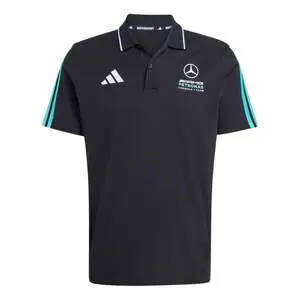 Adidas Mercedes-amg F1 Team Dna Polo Shorts 'black Semi Mint Rush - Black/semi Mint Rush