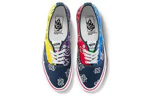 VANS Bedwin & The Heartbreakers X Authentic 'bandana Pack Multi A' Sneakers - Yellow/blue/red