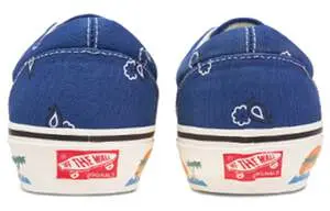 VANS Og Era Lx Paisley Printed Lace-up Sneakers - Blue