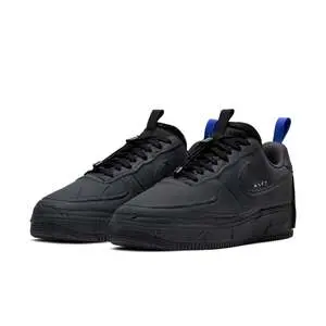 Nike Force 1 Low Experimental "black" Sneakers - Black/anthracite/chile Red