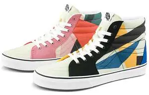 VANS Moma X Liubov Popova Sk8-hi High Top Sneakers - Creamyellow/black/pink