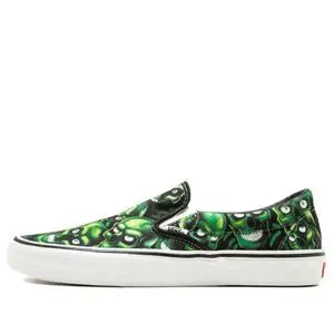 VANS Supreme X Slip-on 'glow-in-the-dark Skull Pile - Black