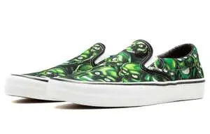 VANS Supreme X Slip-on 'glow-in-the-dark Skull Pile - Black