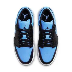JORDAN Air 1 Low Black University Blue Sneakers - Black/university Blue