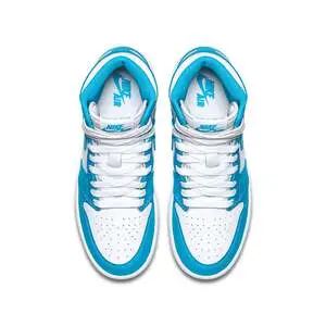 JORDAN Air 1 Retro High Og "unc - White/dk Powder Blue