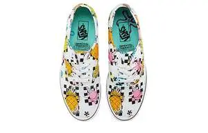 VANS Spongebob Squarepants X Authentic "aye Aye Captain" Low Top Sneakers - White
