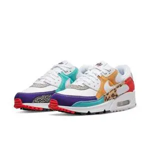 Nike Max 90 "safari Mix" Sneakers - White/purple/green