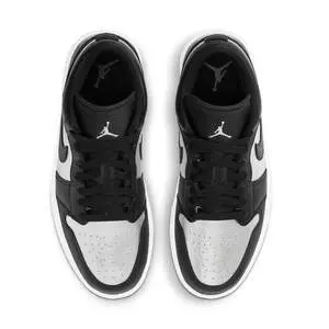 JORDAN 1 Low Se 'silver Toe' Sneakers - Black/silver
