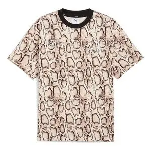 PUMA X A$ap Rocky Snake Skin T-shirt 'frosted Ivory Aop - Frosted Ivory/aop