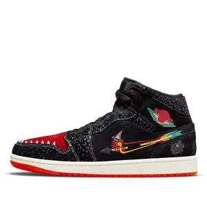 JORDAN 1 Mid Se 'siempre Familia - Black/sail/roma Green