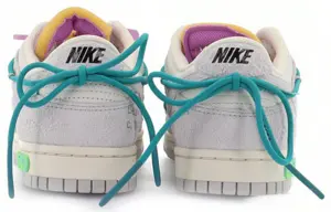 Nike X Off-white Dunk Low 'lot 36 Of 50' Sneakers - Gray/white