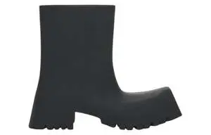 Balenciaga 50mm Trooper Rubber Boots - Black