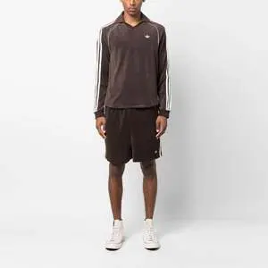 Adidas X Wales Bonner Long Sleeve Towel Polo Shirt - Brown