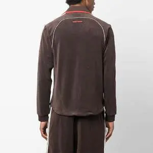 Adidas X Wales Bonner Long Sleeve Towel Polo Shirt - Brown