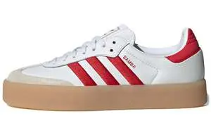Adidas Sambae Platform Sneakers - Cloud White/better Scarlet/cloud White