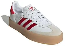 Adidas Sambae Platform Sneakers - Cloud White/better Scarlet/cloud White