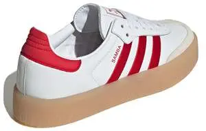 Adidas Sambae Platform Sneakers - Cloud White/better Scarlet/cloud White