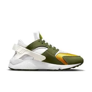 Nike X Stussy Air Huarache Le 'dark Olive' 2021 - White/green/yellow