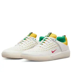 Nike Nyjah 3 Premium Sb 'rastafarian' Sneakers - White/green/yellow