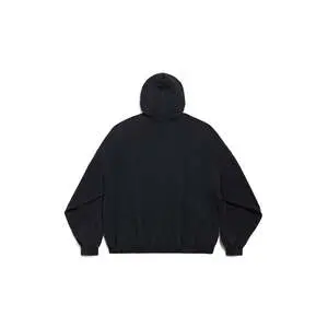Balenciaga I Love Paris Hoodie - Black Faded