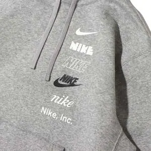 Nike Club Fleece Pullover Hoodie - Grey/multi-color