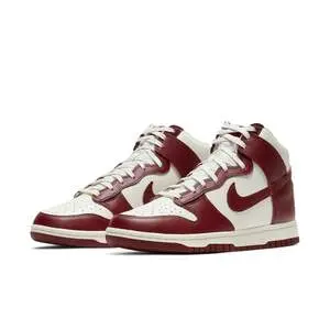 Nike Dunk High 'team Red' Sneakers - Wine Red/white