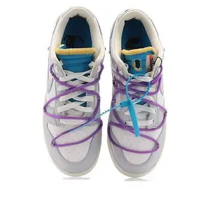 Nike X Off-white Dunk Low "lot 47 Of 50 - Gray/white