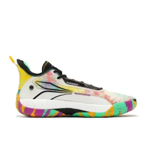 361 DEGREES Ag4 "jimi" High Top Basketball Sneakers - Egret/black