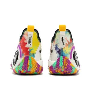 361 DEGREES Ag4 "jimi" High Top Basketball Sneakers - Egret/black
