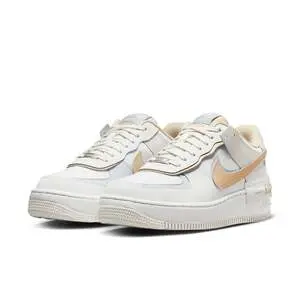Nike Force 1 Low Shadow Sneakers - White/gold