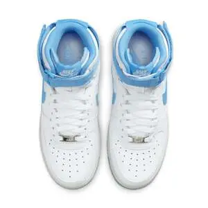 Nike Force 1 High Top Sneakers - White/blue