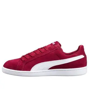 PUMA Smash Suede Retro Low Top Sneakers - Red