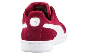 PUMA Smash Suede Retro Low Top Sneakers - Red